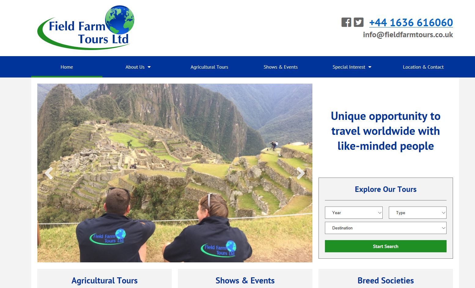 Welcome to our new website! | Field Farm Tours